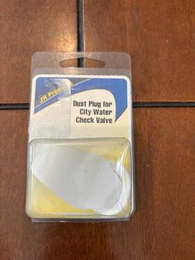 JR PRODUCTS 422PWA Polar Rubber Dust Plug Water Check Valve