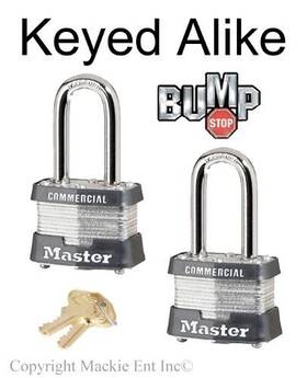 MASTER LOCK 3NKALF Padlock Keyed Alike Locks Bump